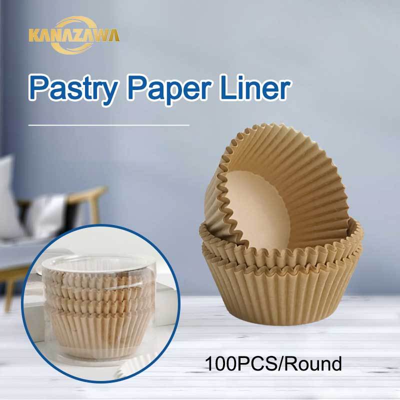 KANAZAWA Pastry Liner Cupcake Disposable Paper Liner 100Pcs For Oven ...