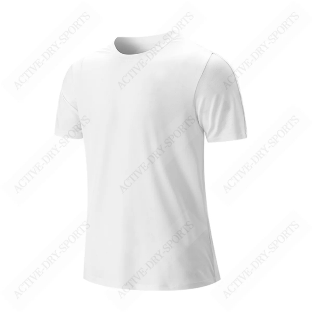 AERO-DRY Plain Drifit T-Shirt WHITE Microdots Sportswear for Fitness ...