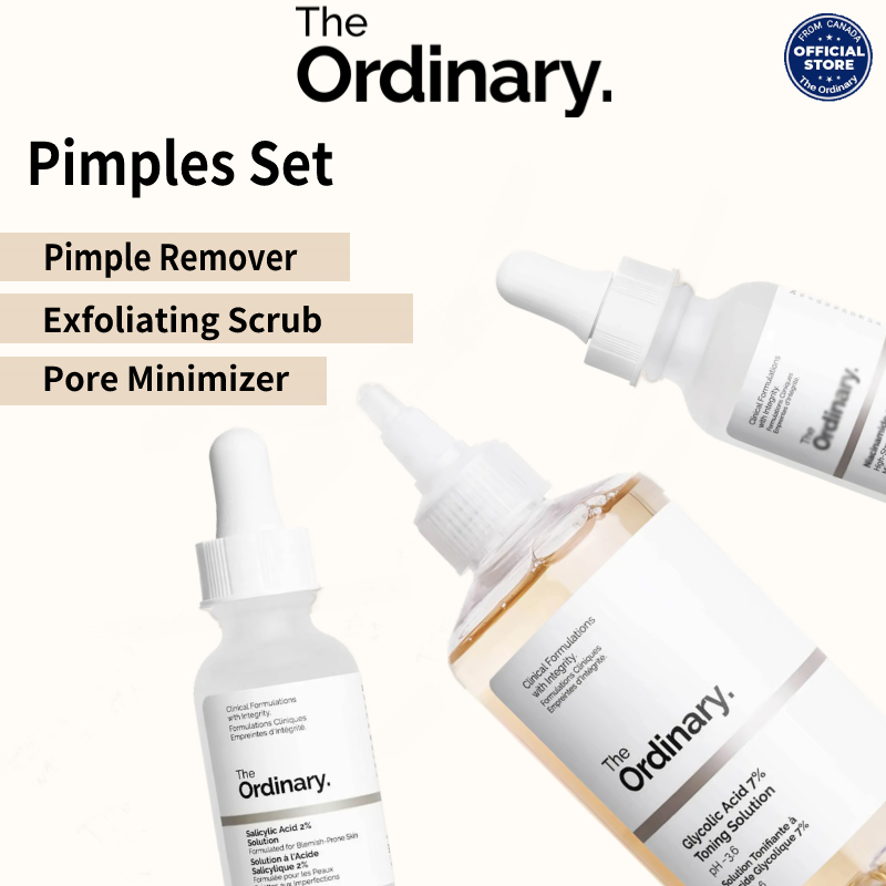 The Ordinary Pimples Set Salicylic Acid 2% Solution + Glycolic Acid 7% ...