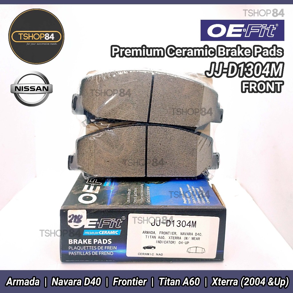 OEFit Ceramic Brake Pad NISSAN Navara Armada Frontier Xterra 2004-Up ...