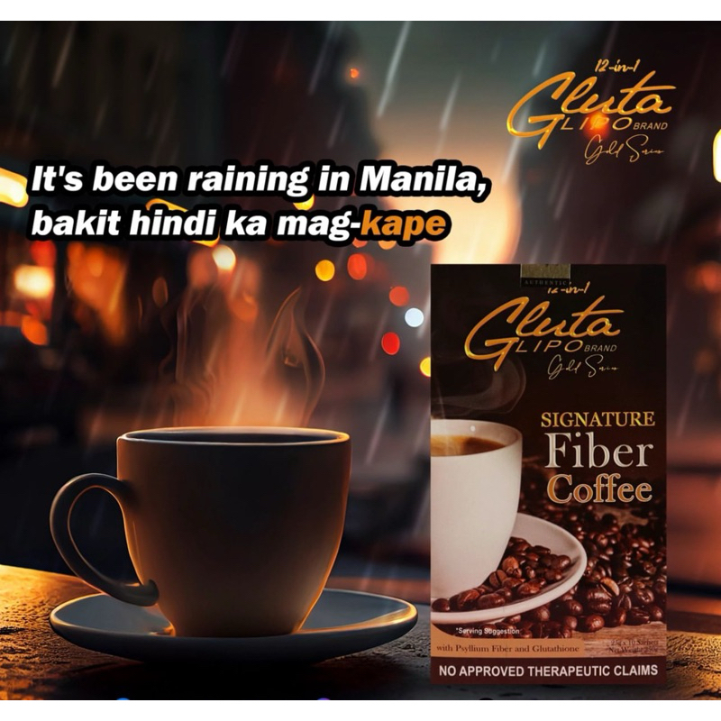 GLUTALIPO - SIGNATURE FIBER COFFEE | Shopee Philippines