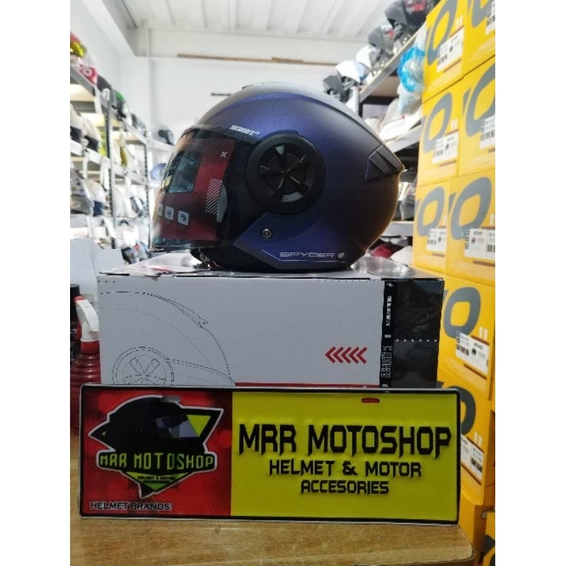 spyder Reboot2 chroma blue halface helmet | Shopee Philippines