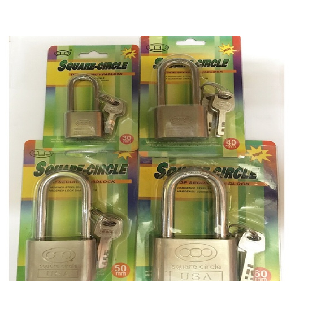 HEAVY DUTY STAINLESS PADLOCK LONG AND SHORT SHACKLE 50/60mm Safety ...