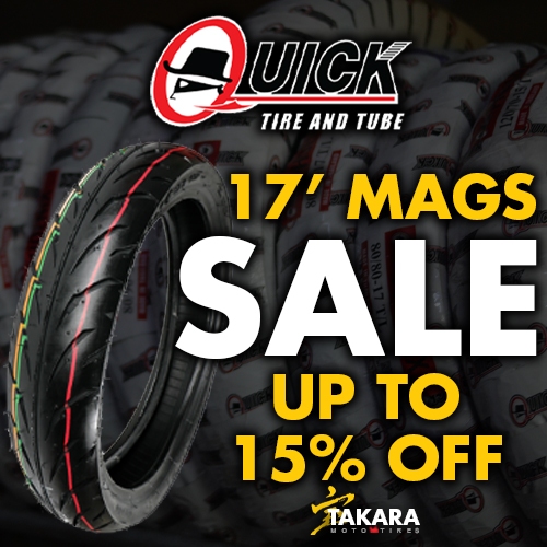 QUICK TIRE Phoenix Tubeless 17 by TAKARA (FREE TIRE SEALANT, PITO ...