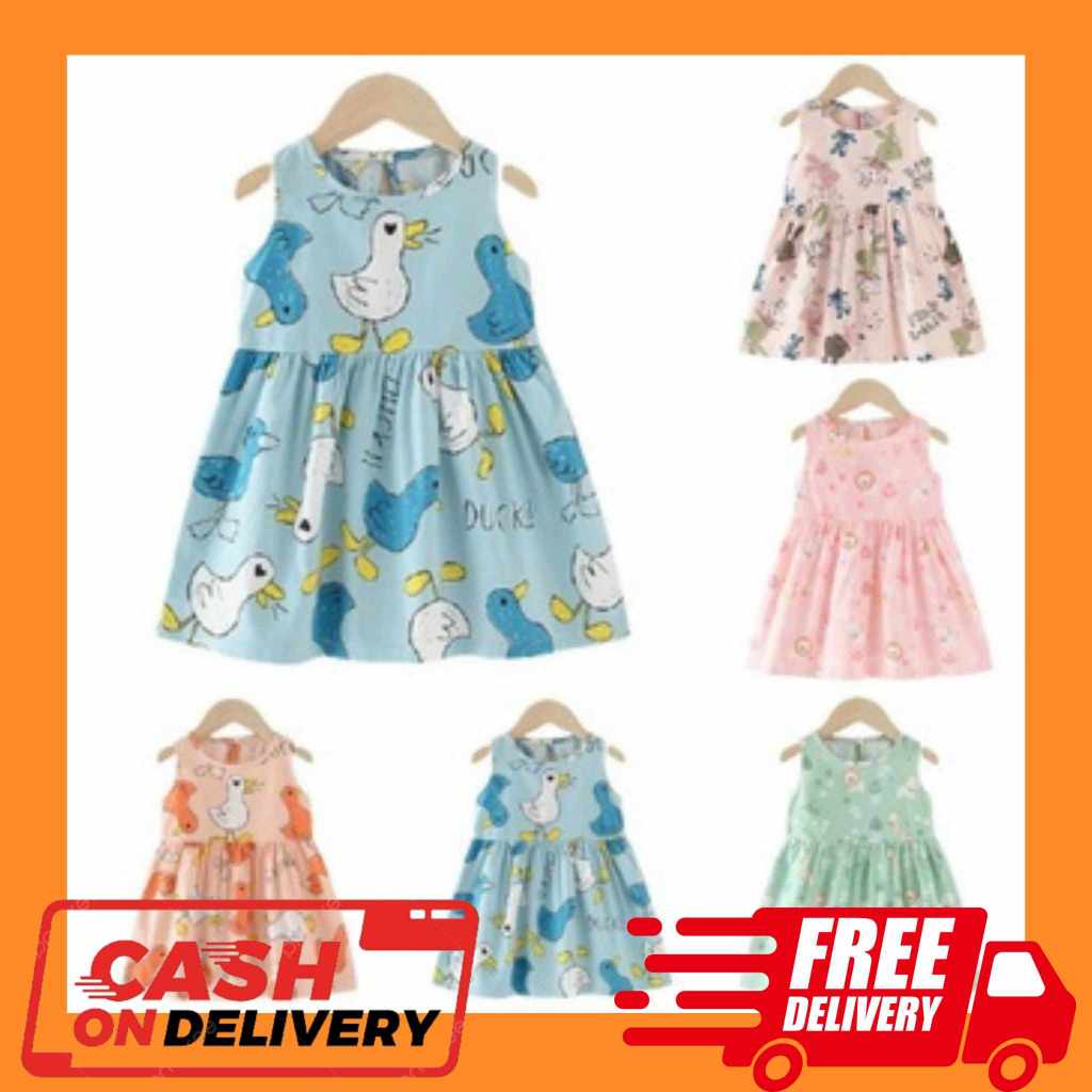 Kids Wear Baby Girl Toddler 2-4 Sando Dress Outfit Disney Cartoon ...