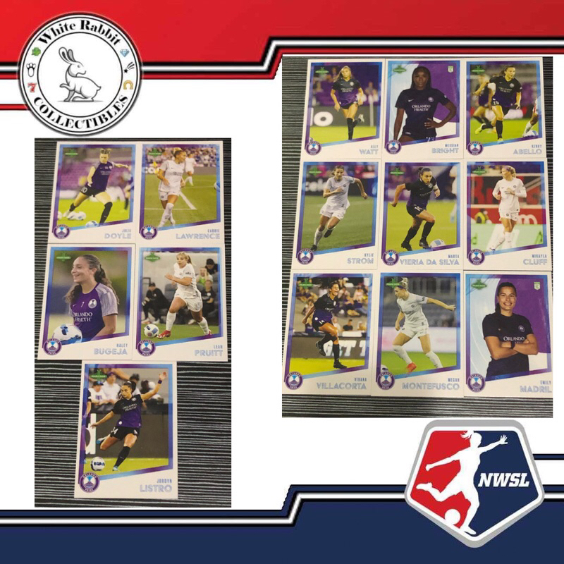 NWSL PARKSIDE 2023 Vol 1 - Orlando Pride Cards Marta RC Emily Madril ...