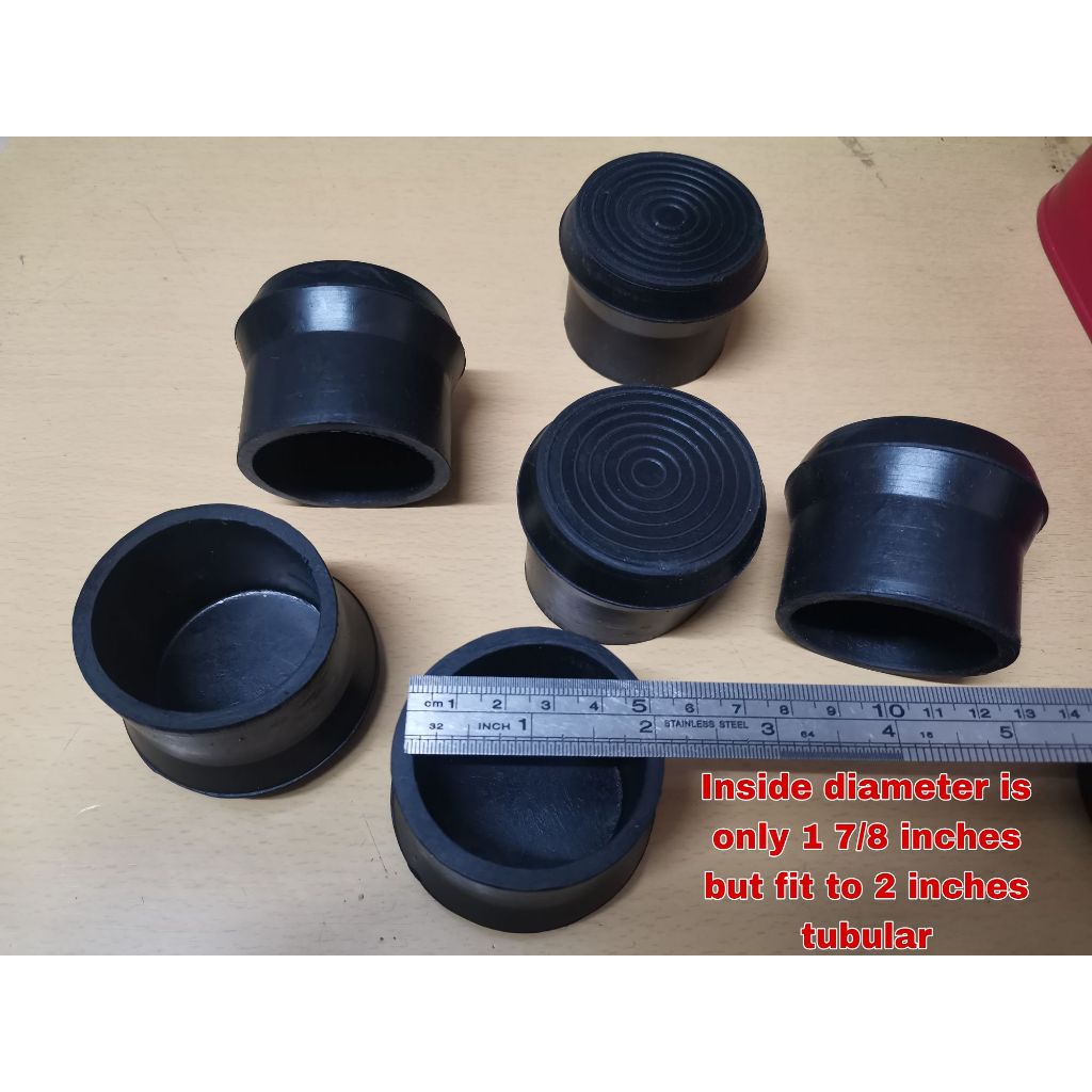 2 inches (50mm) ROUND OUTER HEAVY DUTY Rubber Footings | Shopee Philippines