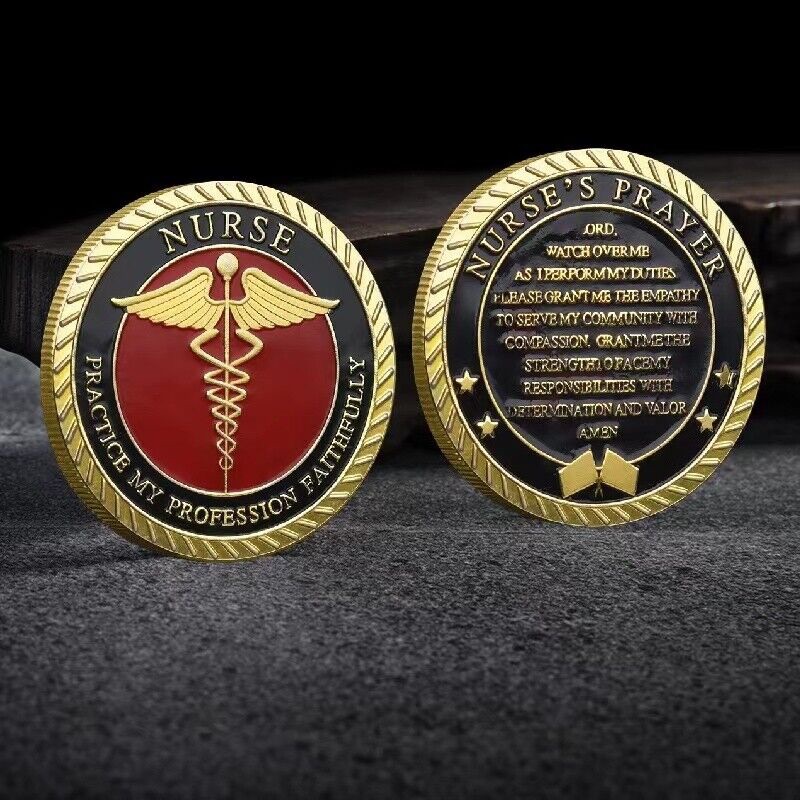Nurse Hospital Prayer Bible Coin Inspirational Gift Medallion Hope ...