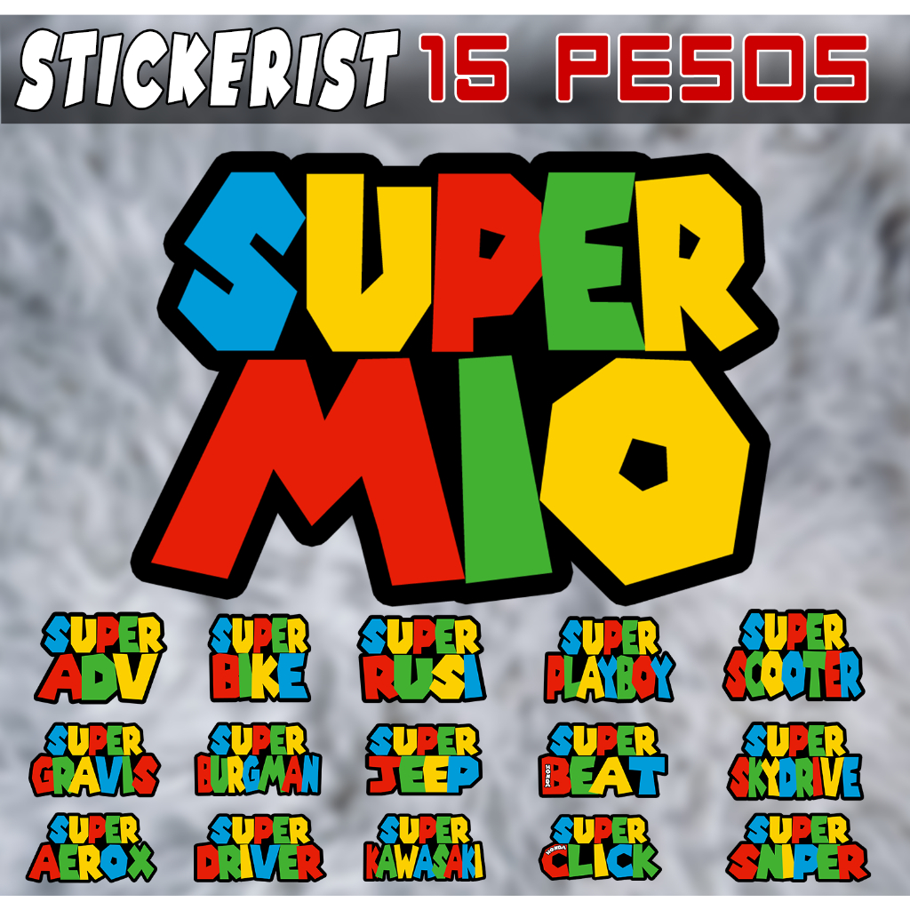 Super Mio, Nmax, Click, Bike 3D Vinyl Sticker For Motorcycle | Shopee ...