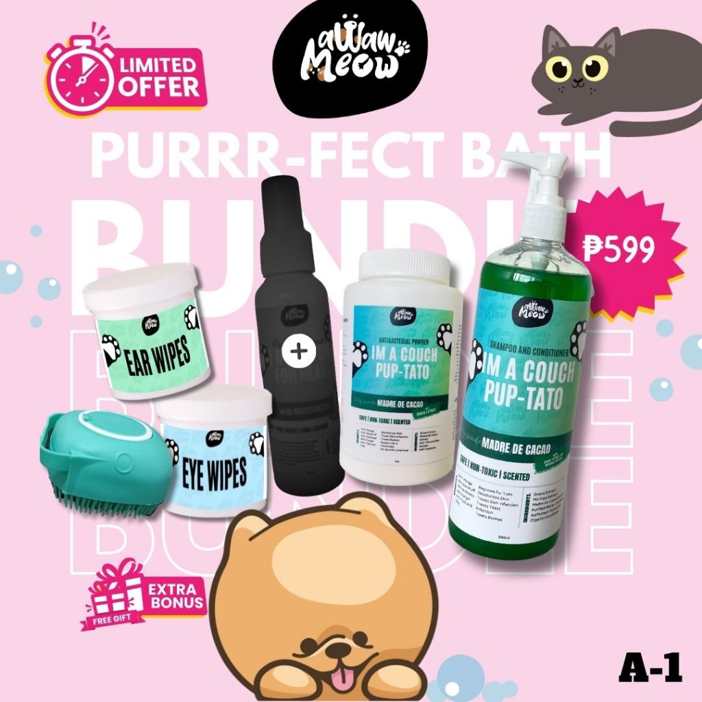 Awaw Meow's Budget Friendly Bath/Grooming Bundle for Dogs and Cats ...