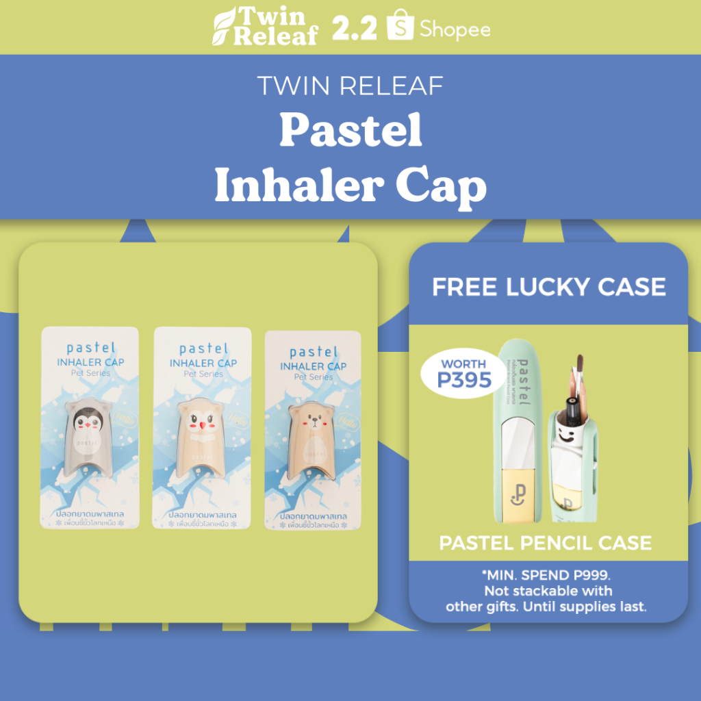 Twin Releaf Inhaler Cap [Polar Bear, Owl, Penguin Design] | Shopee ...