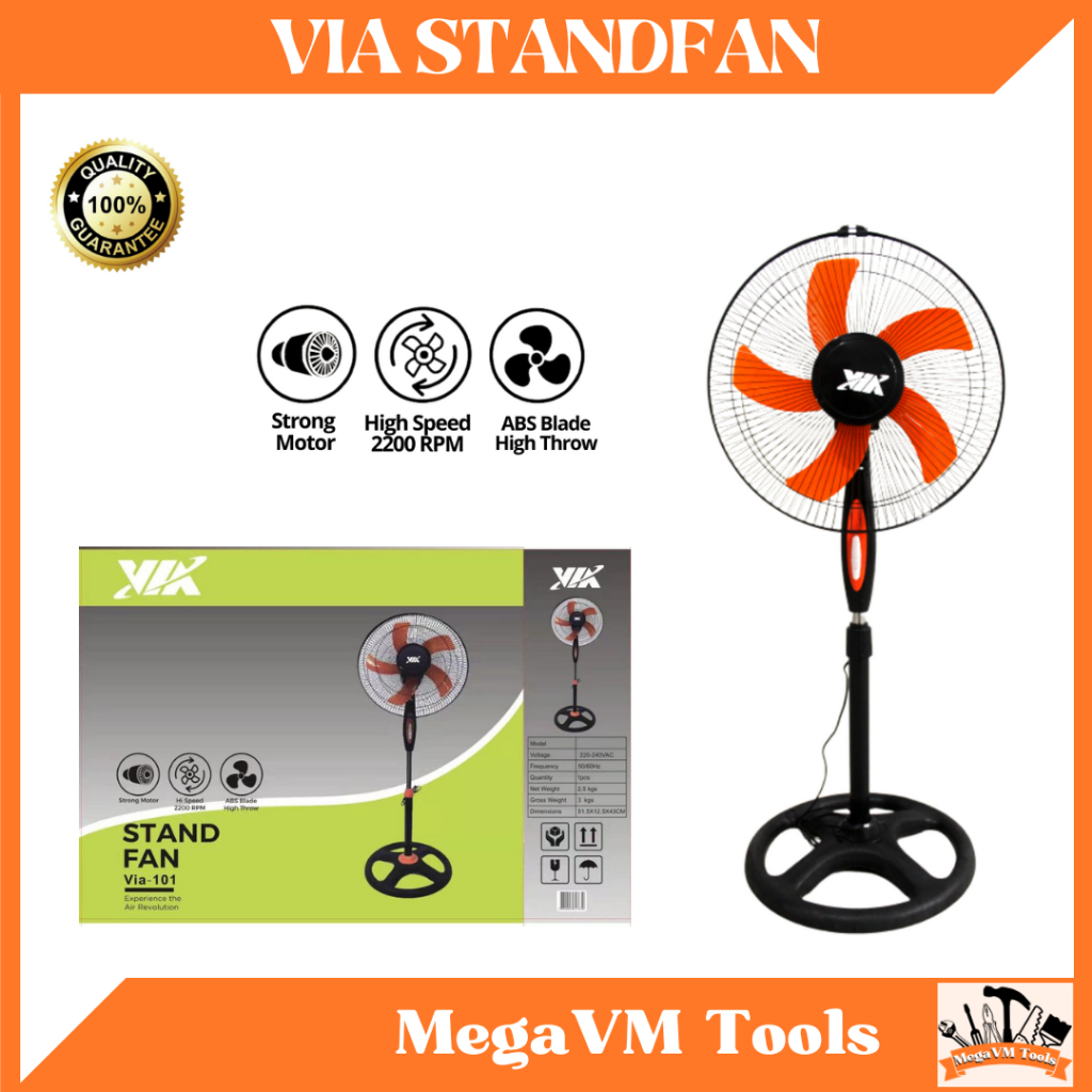 VIA STAND FAN 16INCH | Shopee Philippines