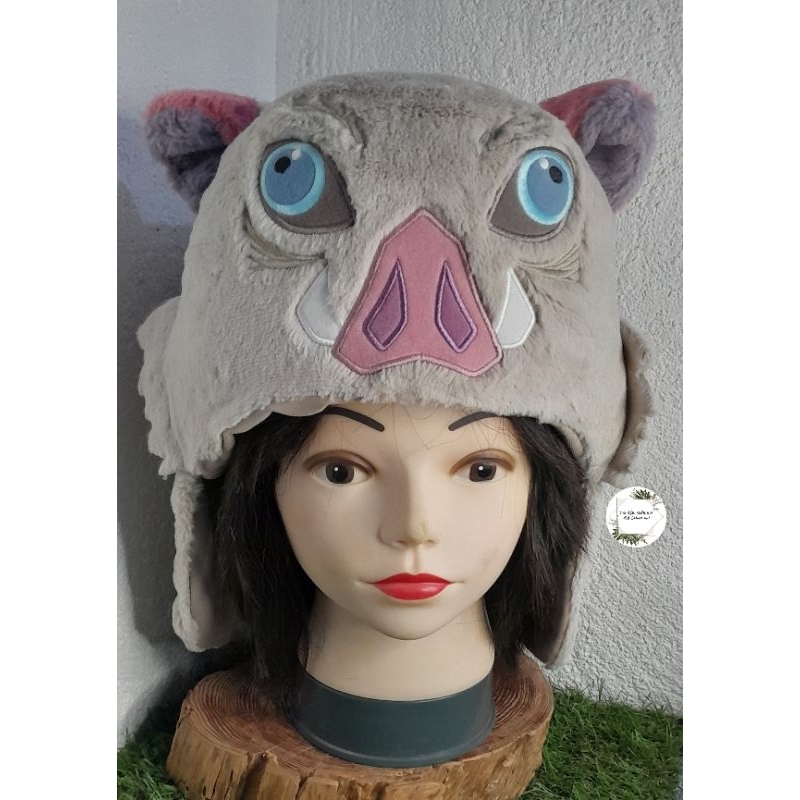 DEMON SLAYER: Kimetsu no Yaiba Inosuke Hashibira Headgear Plush Hat ...