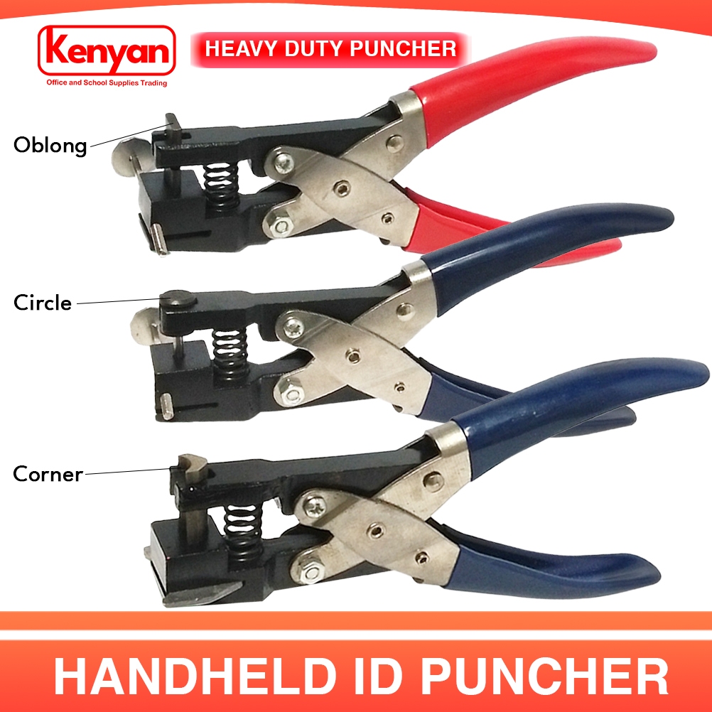 ID Puncher (Rectangular/Circular/Corner) Handheld Metal Body Heavy Duty ...
