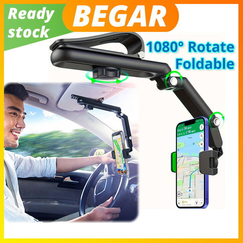 1080 Rotatable Car Phone Holder Clip Foldable Universal Phone Holder ...