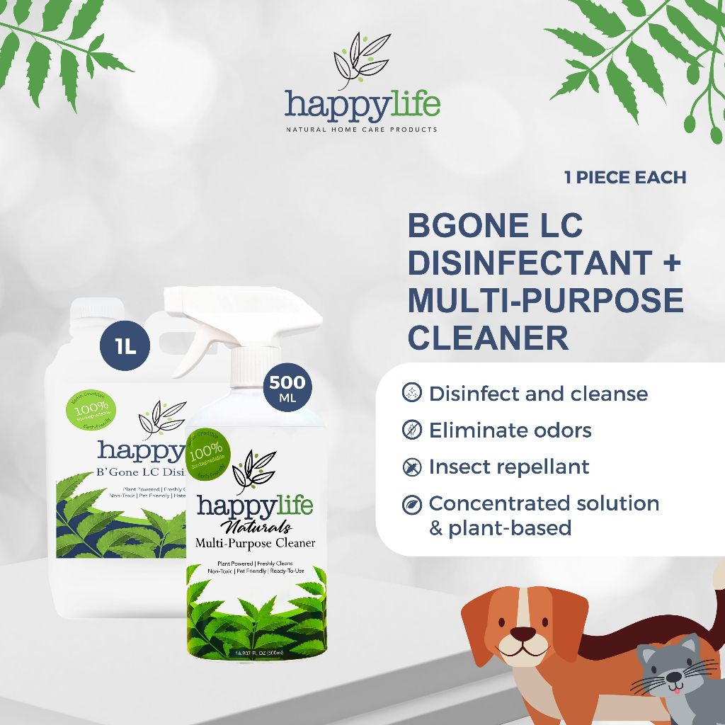 1L BGone LC Disinfectant & 500ml Multipurpose Cleaner (Disinfectant ...