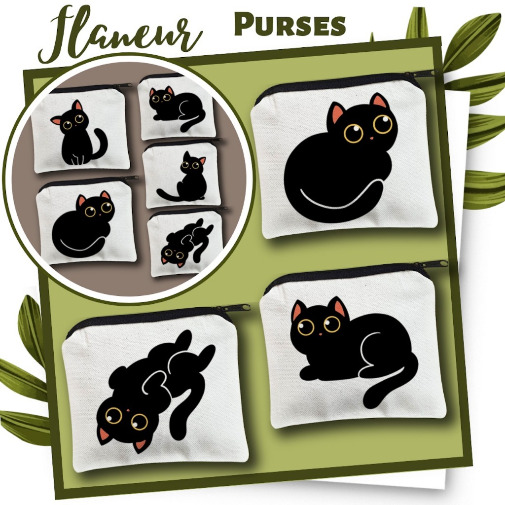 Black Kitty Kawaii Cute Katsa Coin Souvenir Purse Giveaways High ...