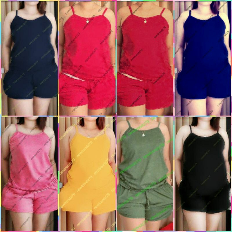 ACOS02 PLUS SIZE TERNO SANDO SHORT | Shopee Philippines