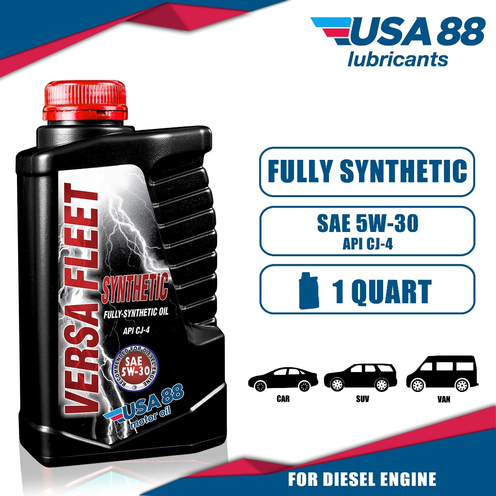 Usa88 Vf Synthetic 5w-30 Api Cj-4/Sn Fully Diesel Engine Oil (1quart) | Shopee Philippines