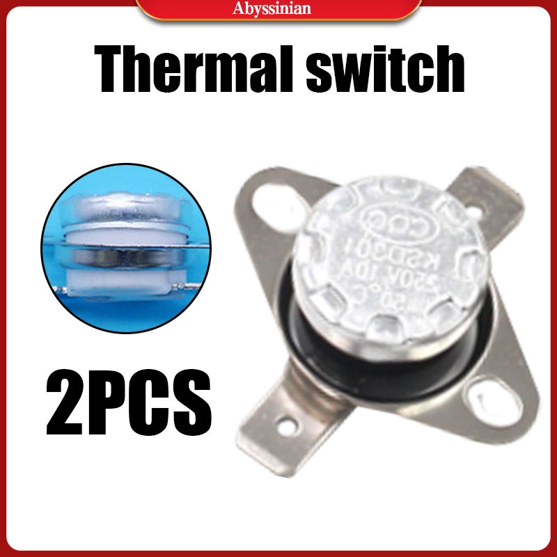 2PCS 180C,10A Normally Closed Temperature Control Switch Thermal Switch ...