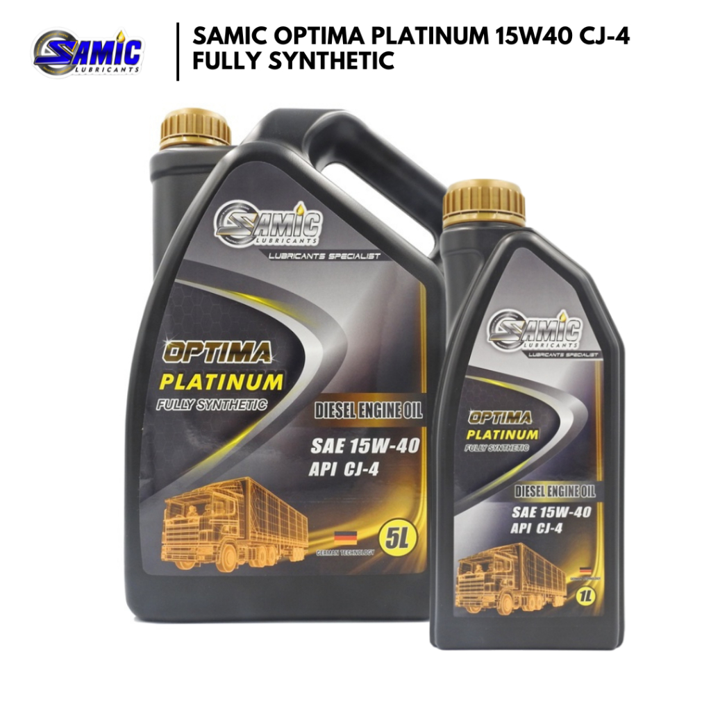 Samic Optima Platinum 15W40 CJ-4 - 5Liter / 1Liter - Fully Synthetic ...