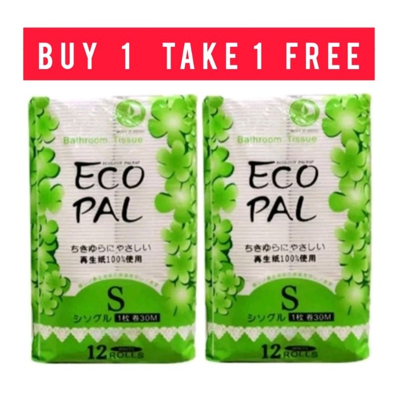 (BUY 1 TAKE 1) ECO PAL 12 ROLLSx2 BATHROOM TISSUE 2PLY LIMITED STOCKS ...