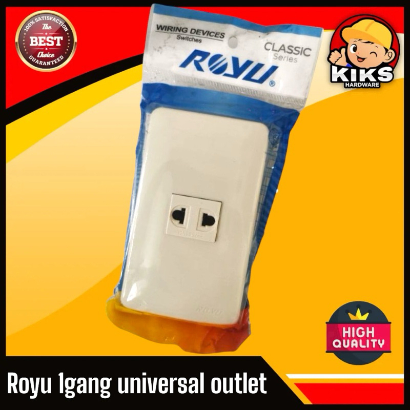 Royu 1Gang Electrical Outlet Set [Wh111] (Polycarbonate material which ...