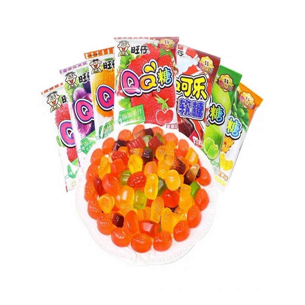 Assoted BUY9 GET1 Gummy Candy 20g per pack Wangzai QQ Fruit Gummies Jelly Sweet Soft Fruit Gummy ...