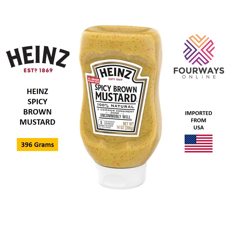 Heinz Spicy Brown Mustard 396g | Shopee Philippines