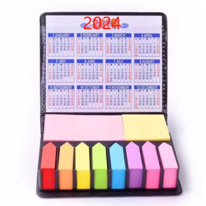 Sticky Note Post-It Note Set/w Calendar 2024, individually packaged ...