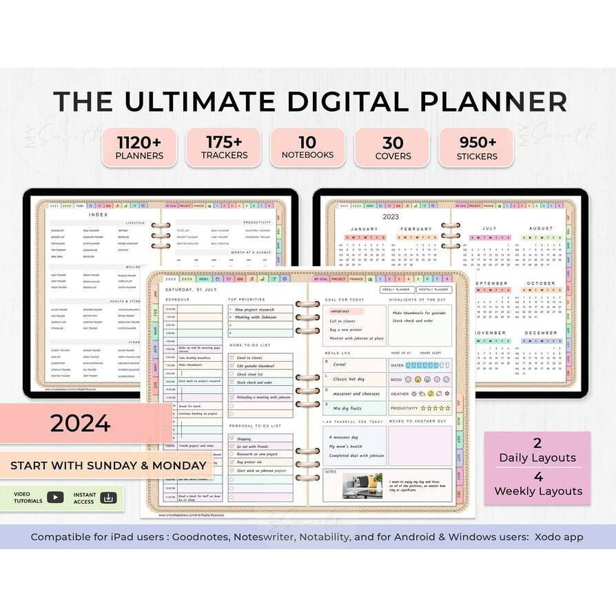 Digital Planner 2025 Digital Planner Dated Digital Planner Goodnotes ...
