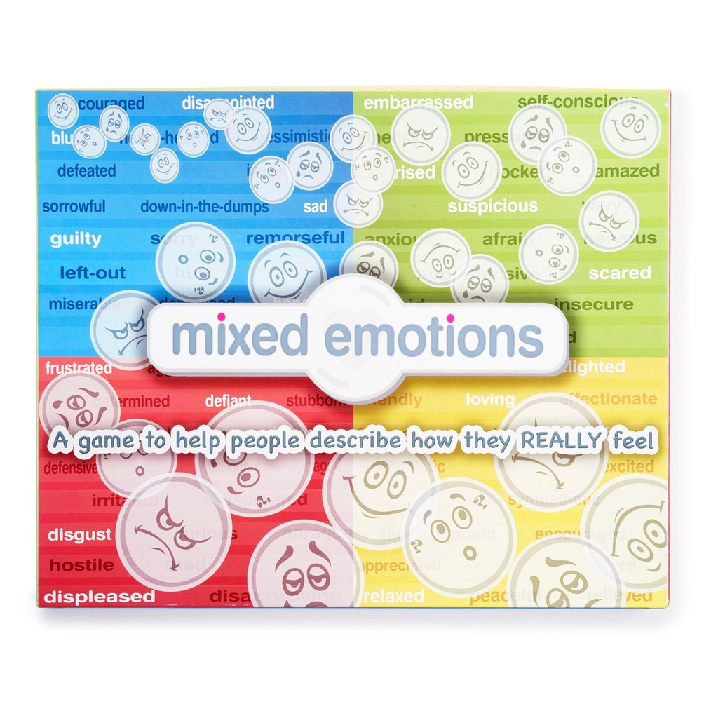 Book ( Mixed Emotions A game to help people describe how they really ...