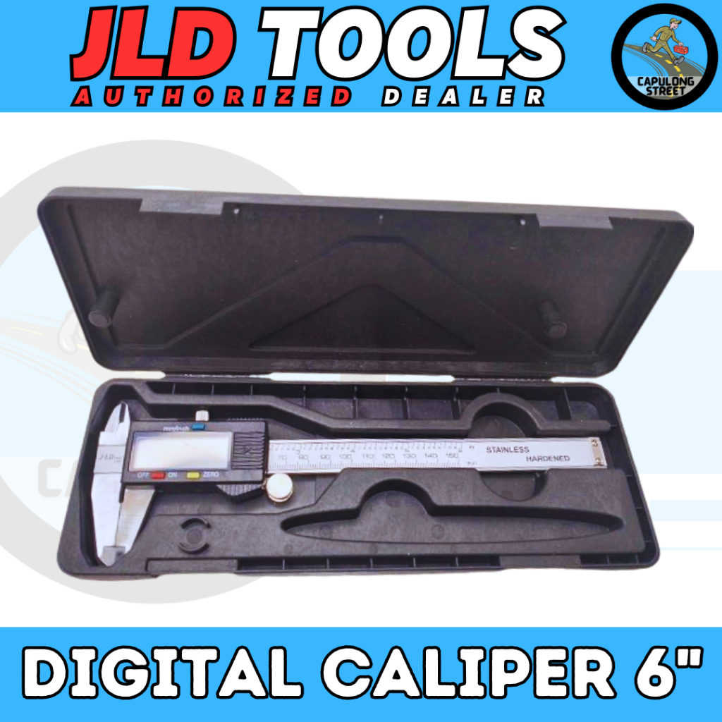 Capulong Street JLD Digital Caliper 6" Manual Vernier Caliper Ruler ...