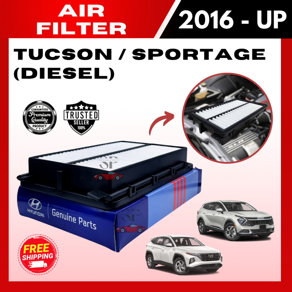 ON SALE! AIR FILTER for HYUNDAI TUCSON Diesel / KIA SPORTAGE Diesel ...