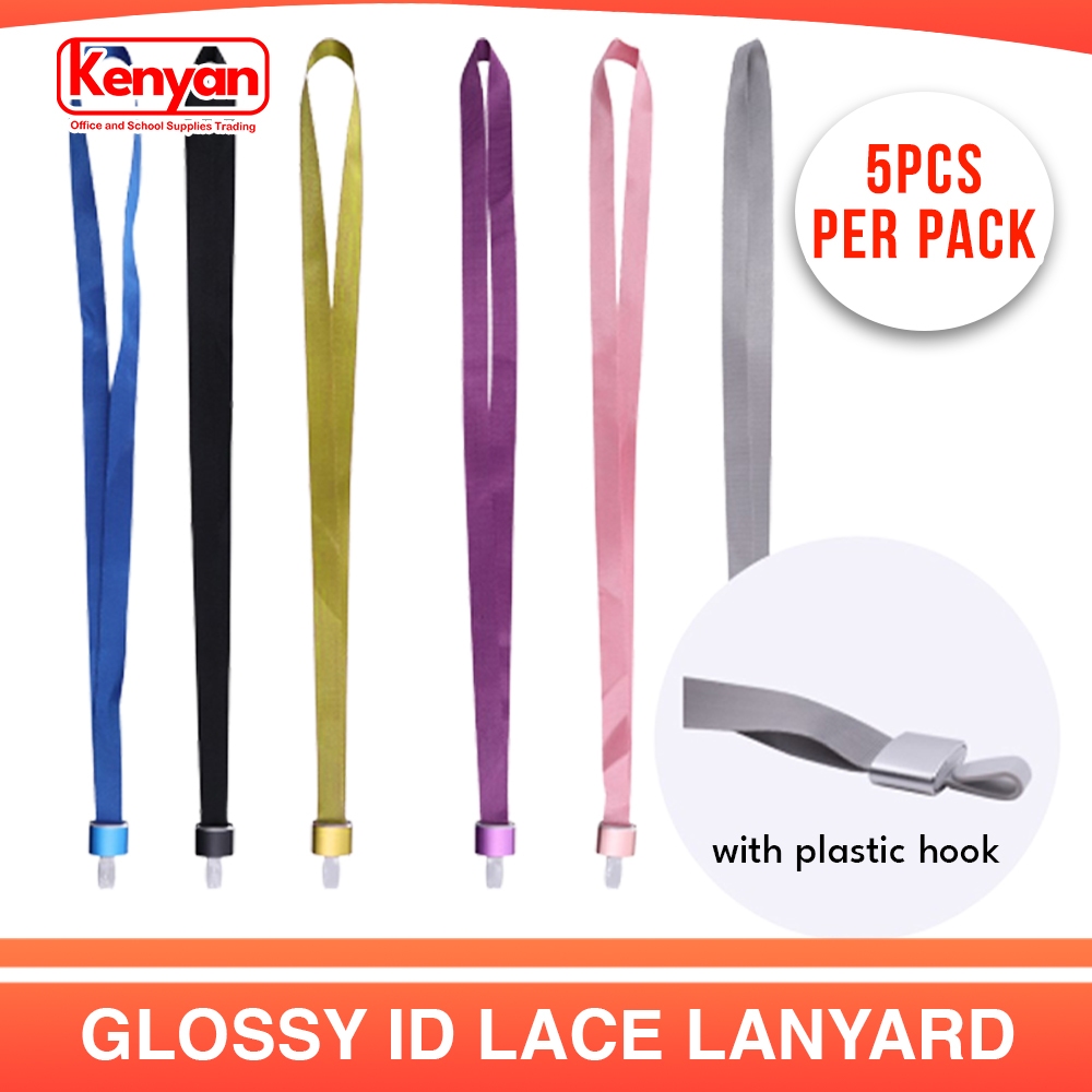 5PCS ID Lace Glossy with Plastic Hook for school/office | Shopee ...