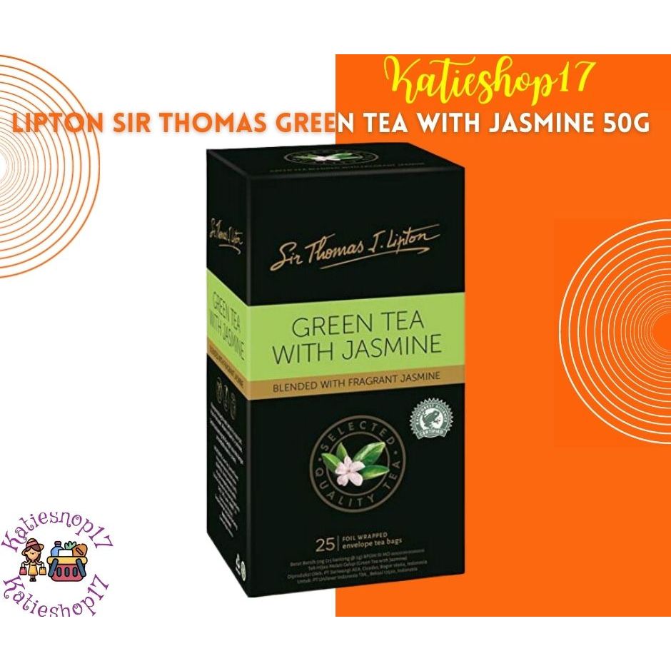 Lipton Sir Thomas Green Tea with Jasmine 50g | Shopee Philippines