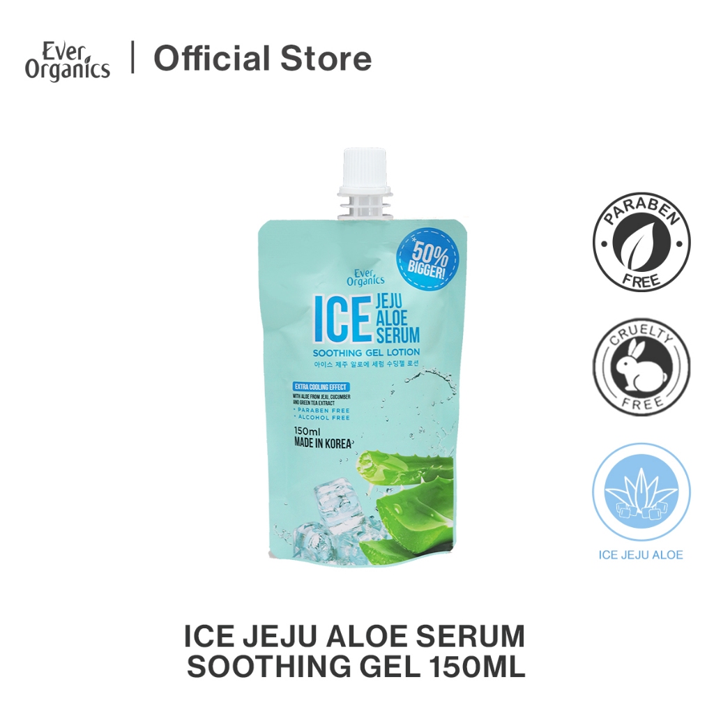 Ever Organics Serum Soothing Gel 150ML – Ice Jeju Aloe (Moisturizer ...