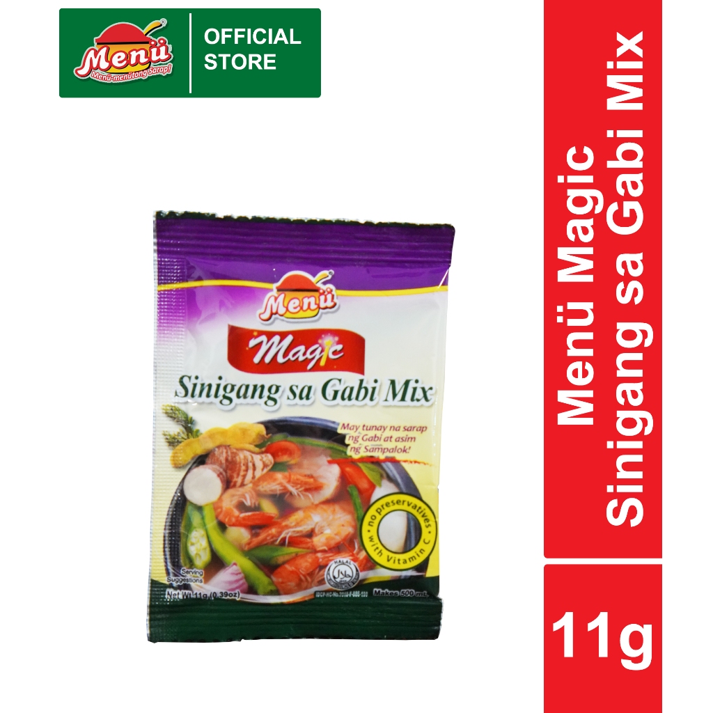 Menu Magic Sinigang sa Gabi Mix 11g x 12pcs | Shopee Philippines