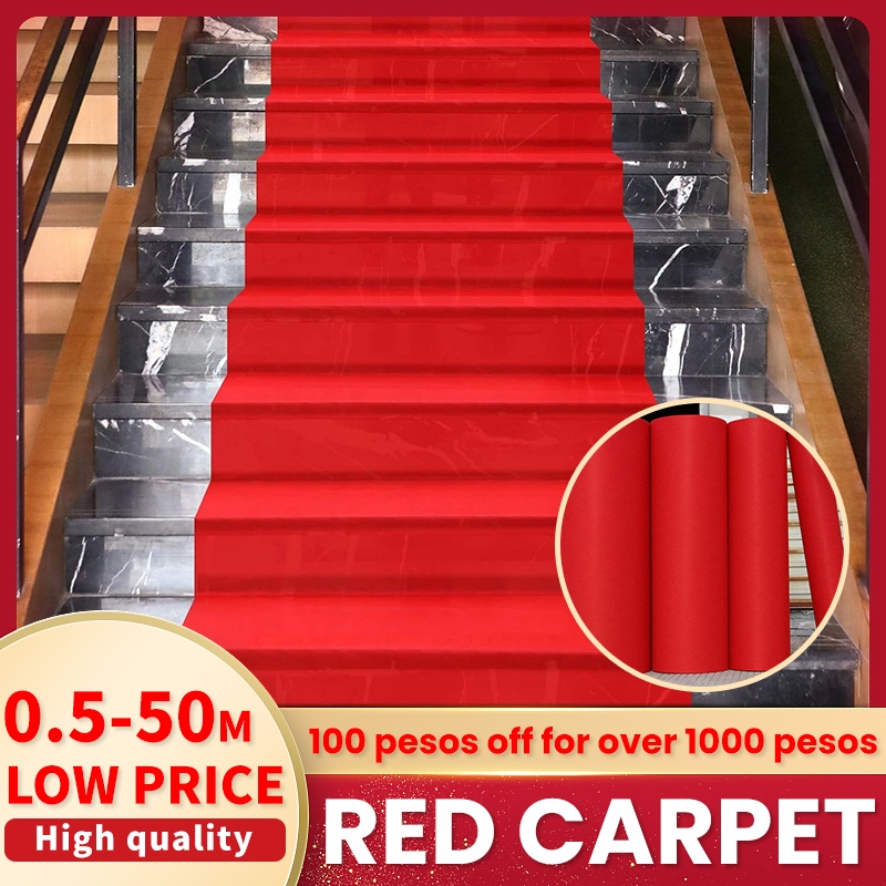 Red Carpet Floor Runner Hollywood Party Decoration Fabric(Red, 1M x 8M ...