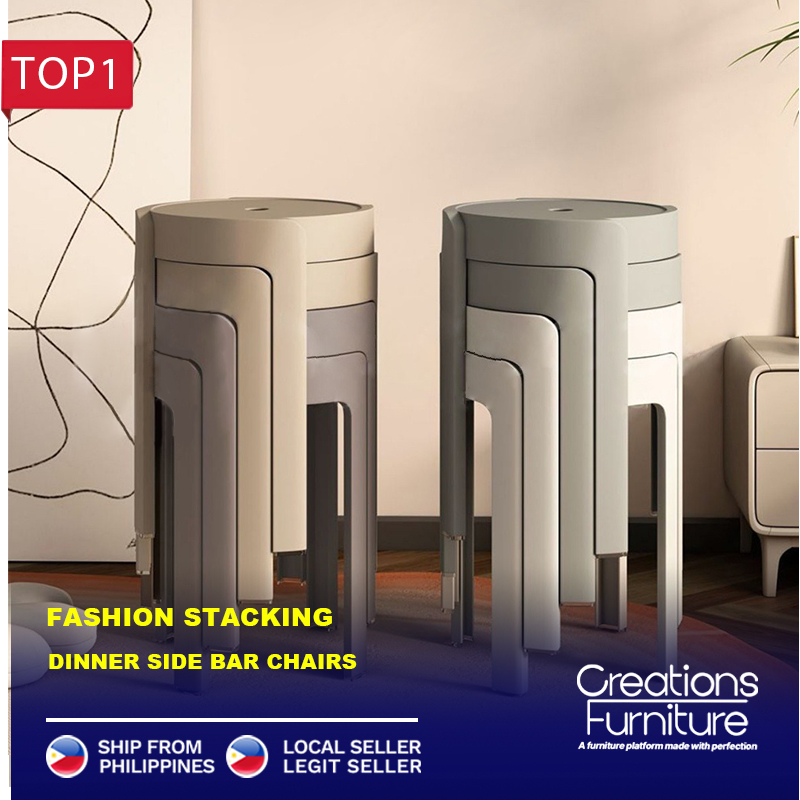 Minimalist Chairs Plastic Stools Nordic Style Plastic Stool Restaurant ...