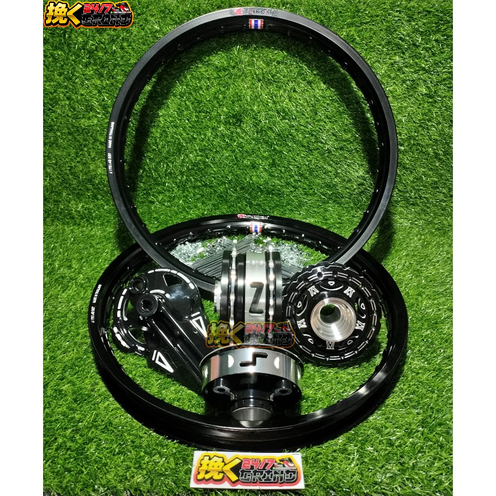 Rim Set 17s Yasaki Ligthen Hub Set (Ariete) Gear Type For Wave / Raider ...