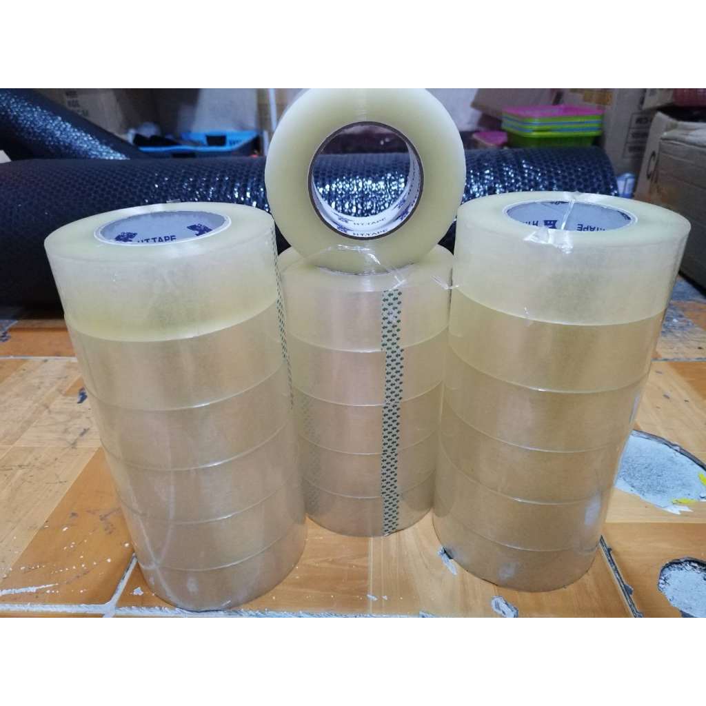 Packaging Tape 300 Meters (18pcs) CLEAR/YELLOW/BROWN Quality Sticky Stretchable (Shopz123 ...