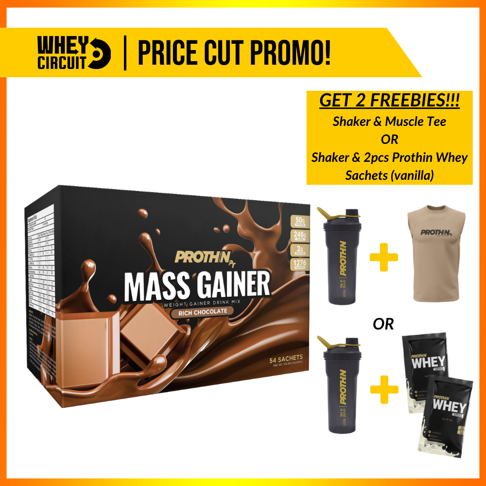 PROTHIN MASS GAINER WEIGHT GAINER DRINK MIX SACHET 10lbs 54 SACHETS ...