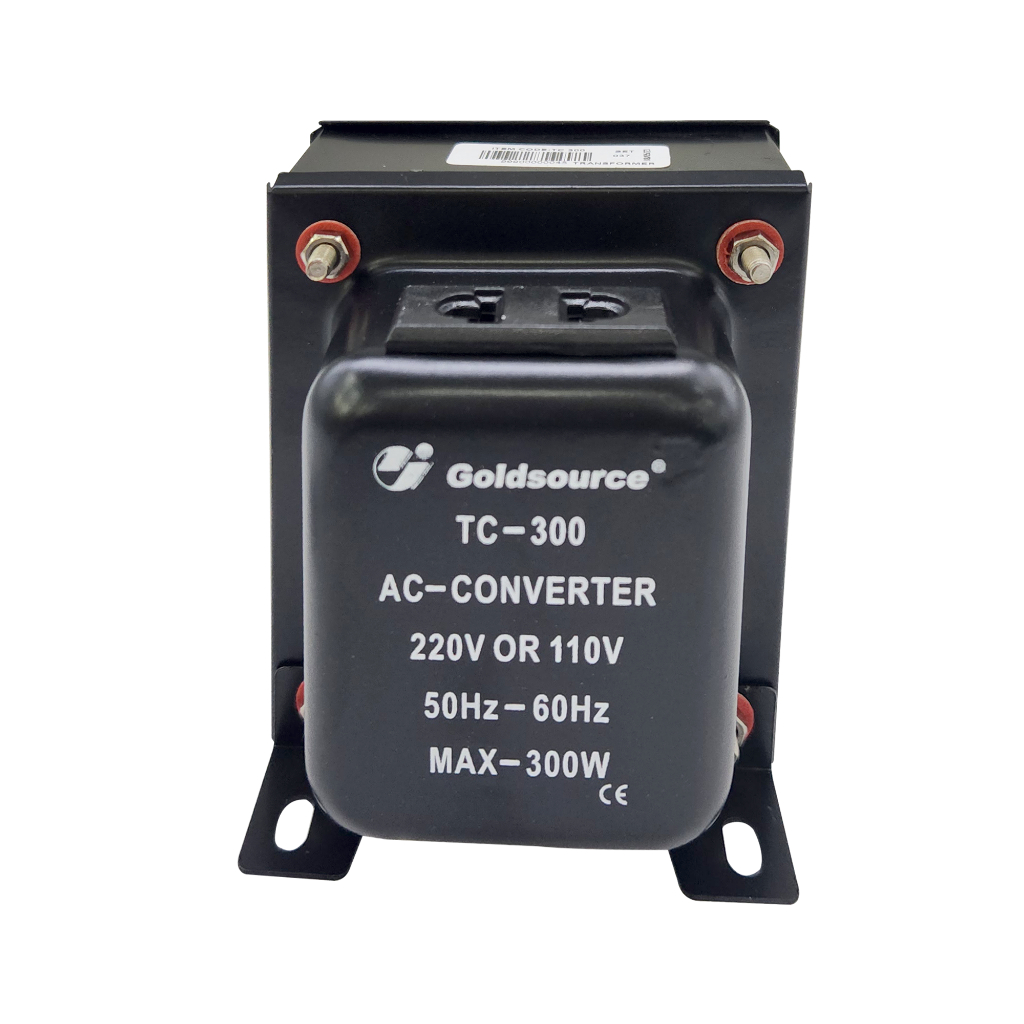 GOLDSOURCE TRANSFORMER STEP UP/DOWN WITH FUSE WITH UNIVERSAL OUTLET 220VAC TO 110VAC OR 110VAC ...