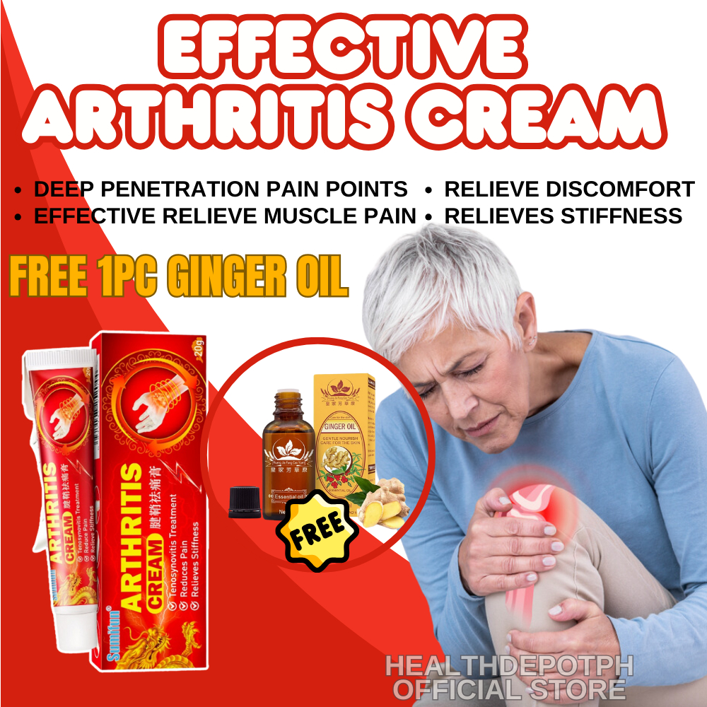 Arthritis Cream Pain Relief Ointment Treatment PLUS Ginger Oil | Shopee ...