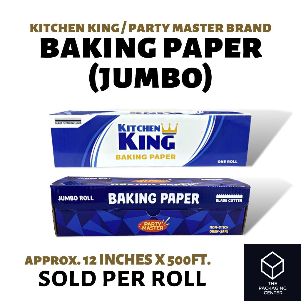 Baking Paper 500 Ft. (L) x 12inches (W) [Jumbo] Kitchen King / Party ...