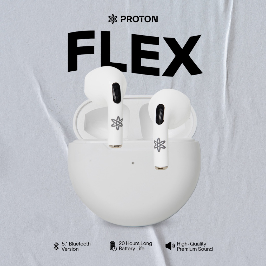 Proton Flex F1 True Wireless Earbuds - White | Shopee Philippines