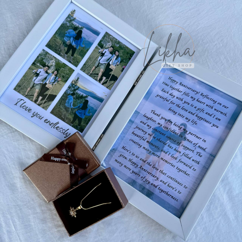 Personalized Frame with Necklace - Gift box / Gift set / Gift Package ...