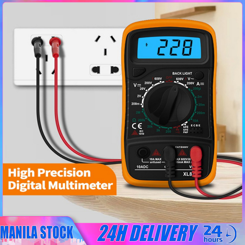 Digital Multimeter XL830L Volt Meter Ammeter Ohmmeter Yellow Tester ...