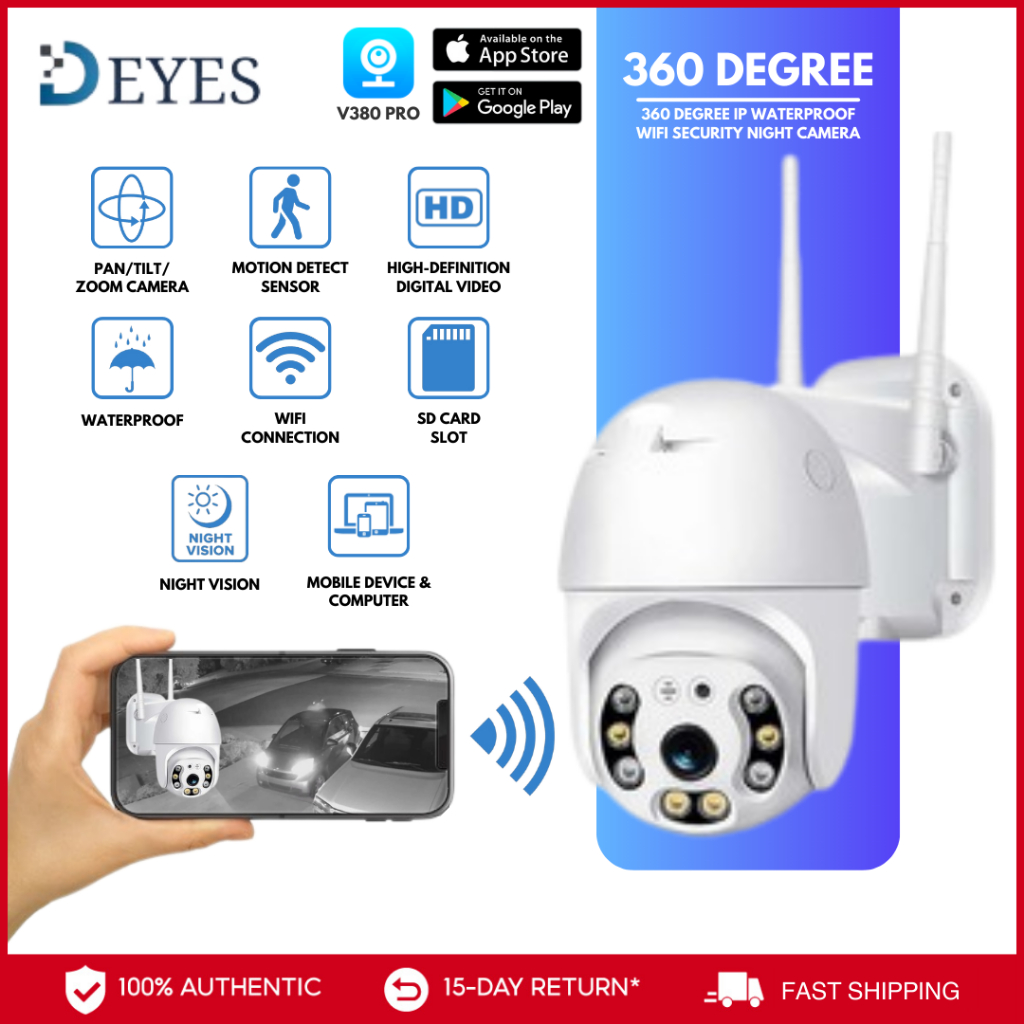 New CCTV 360 Degree 1080P CCTV WiFi Wireless IP Home Security Camera ...